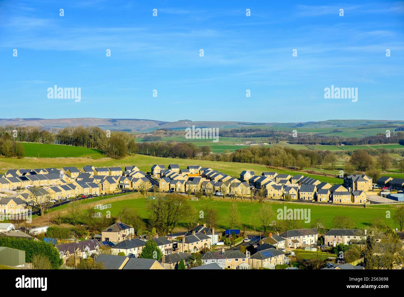 A new build estate in Buxton on the edge of the Peak District National ...