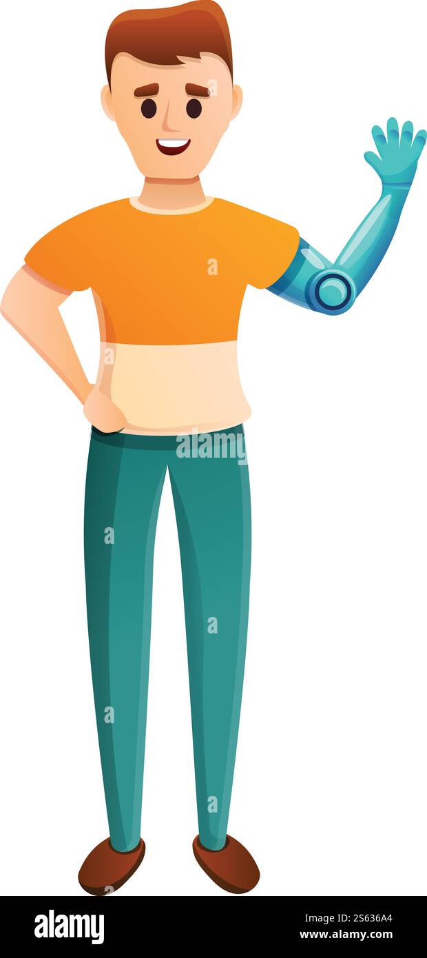 Prosthesis hand icon. Cartoon of prosthesis hand vector icon for web ...