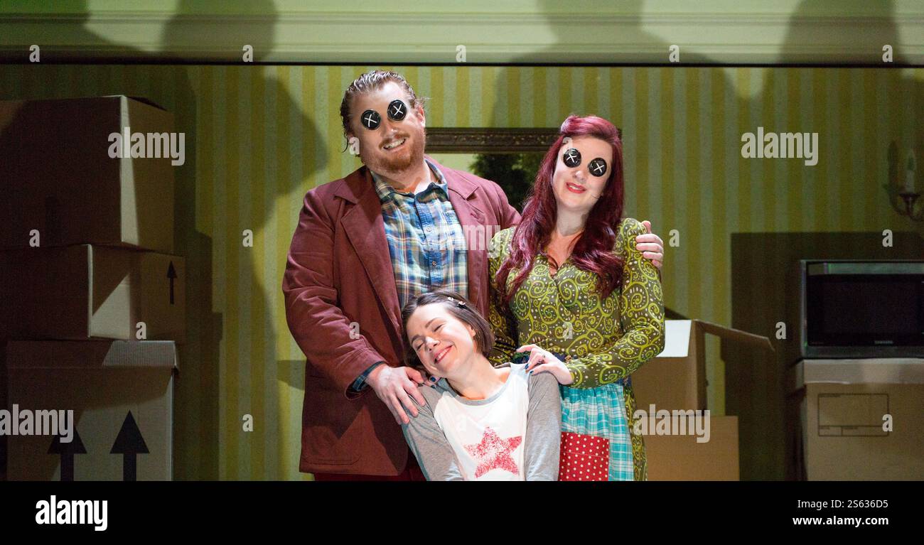 button eyes - l-r: Alexander Robin Baker (Other Father), Mary Bevan ...