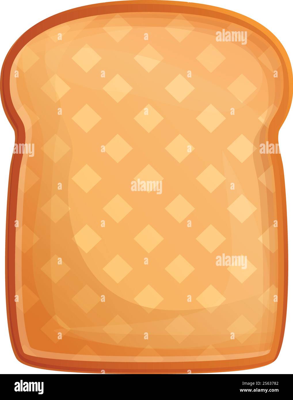 Fried toast icon. Cartoon of fried toast vector icon for web design ...