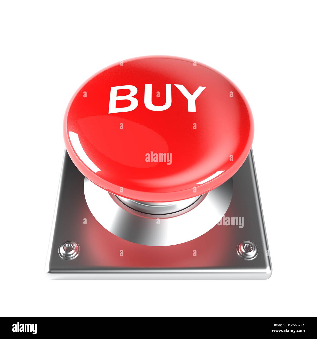 Red buy button on transparent background 3d Stock Photo - Alamy