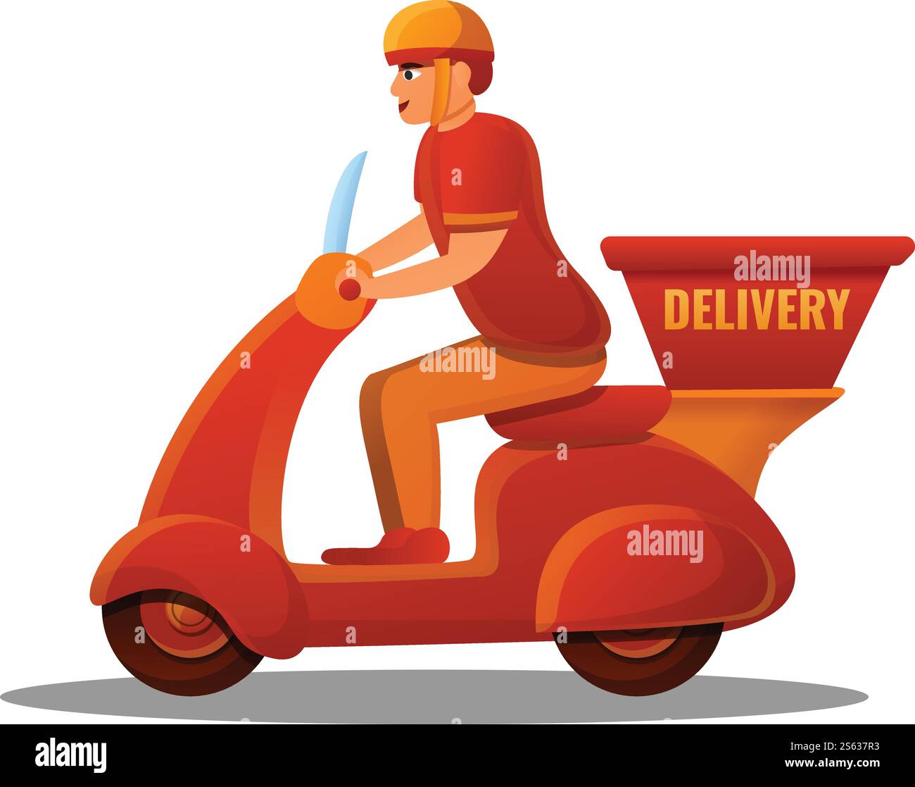 City food delivery icon. Cartoon of city food delivery vector icon for ...