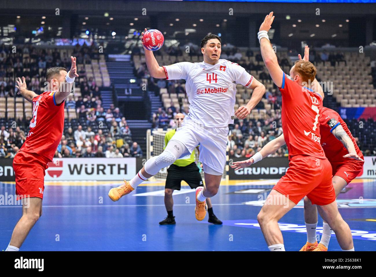 Medhi Ben Romdhane of Svizzera Switzerland Nationalteam during IHF Men ...