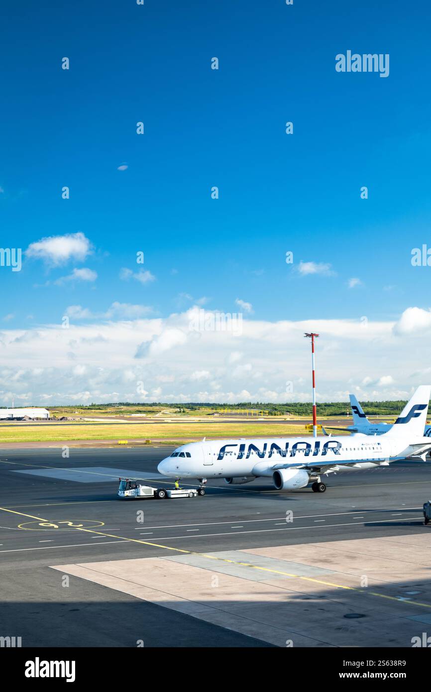 Finnair (is the flag carrier and largest airline of Finland), Airbus ...