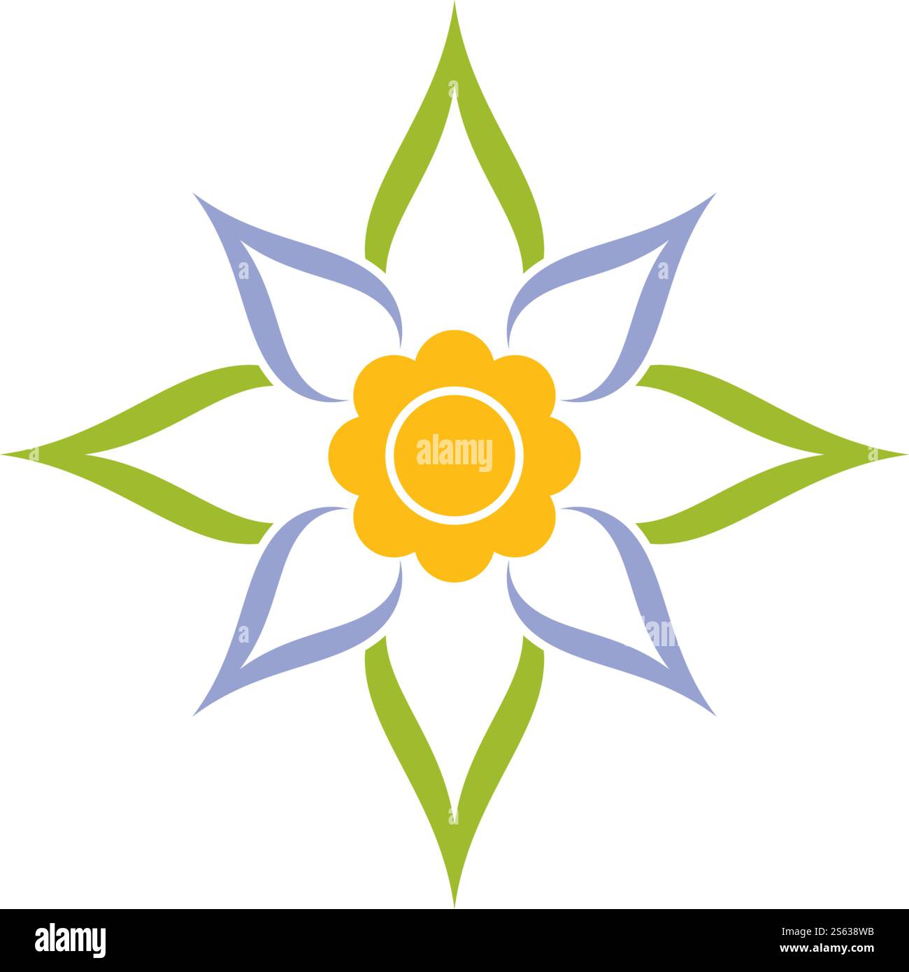 Edelweiss logo illustration vector design Stock Vector Image & Art - Alamy