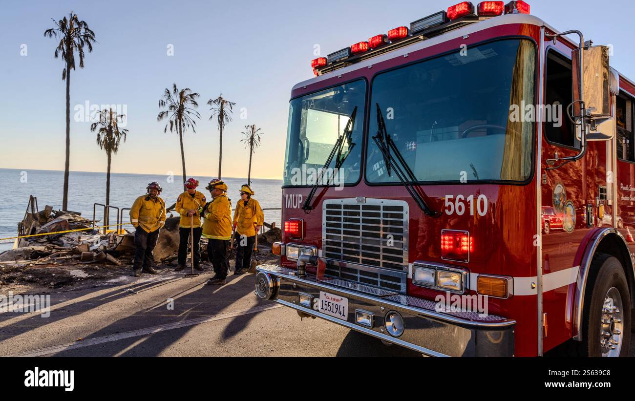 January 14, 2025, Pacific Palisades, California, USA: Cal Fire Search ...