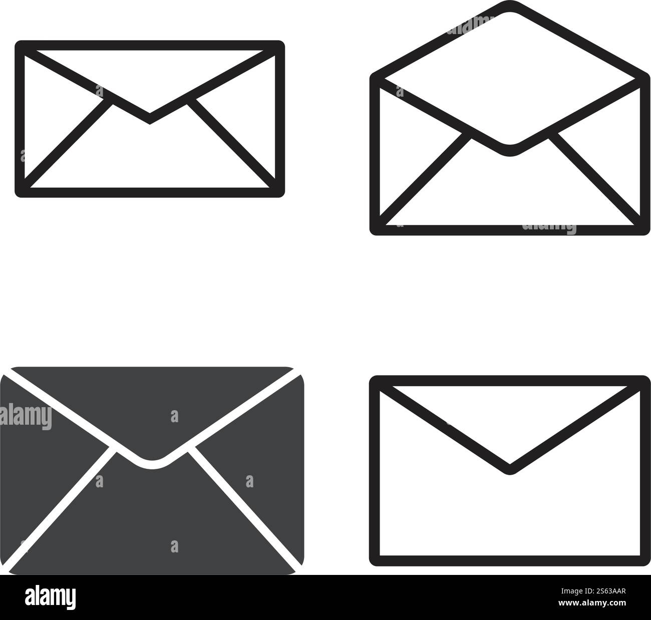 mail logo icon vector template Stock Vector Image & Art - Alamy