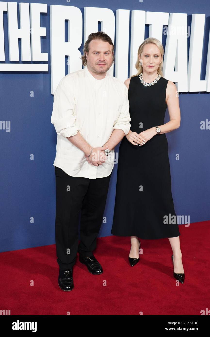 Brady Corbet and Mona Fastvold attending the special screening of The ...