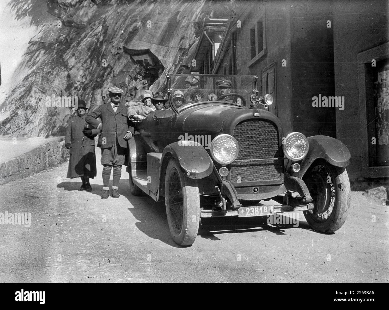 Wealthy German family touring the Rhone Alpes in chauffeur driven ...