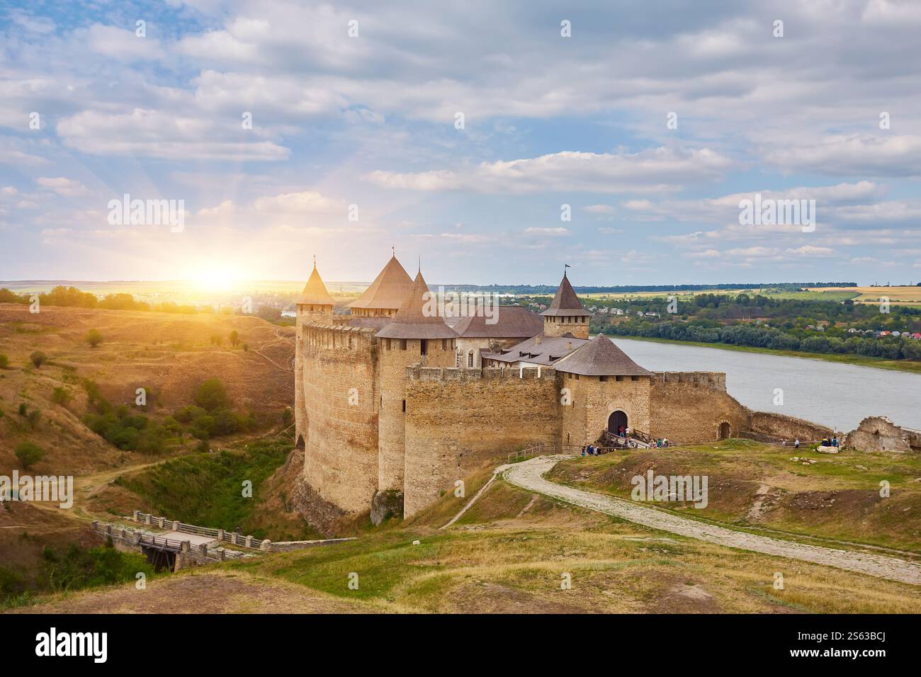 Khotyn fortess, castle in Ukraine. One of seven wonders of Ukraine ...