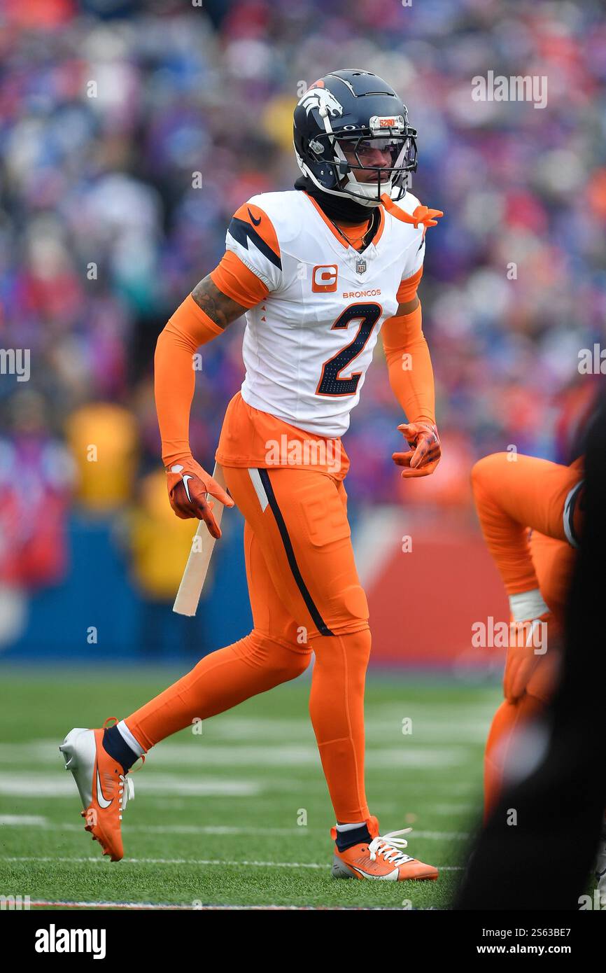 Denver Broncos cornerback Pat Surtain II (2) runs on the field during ...