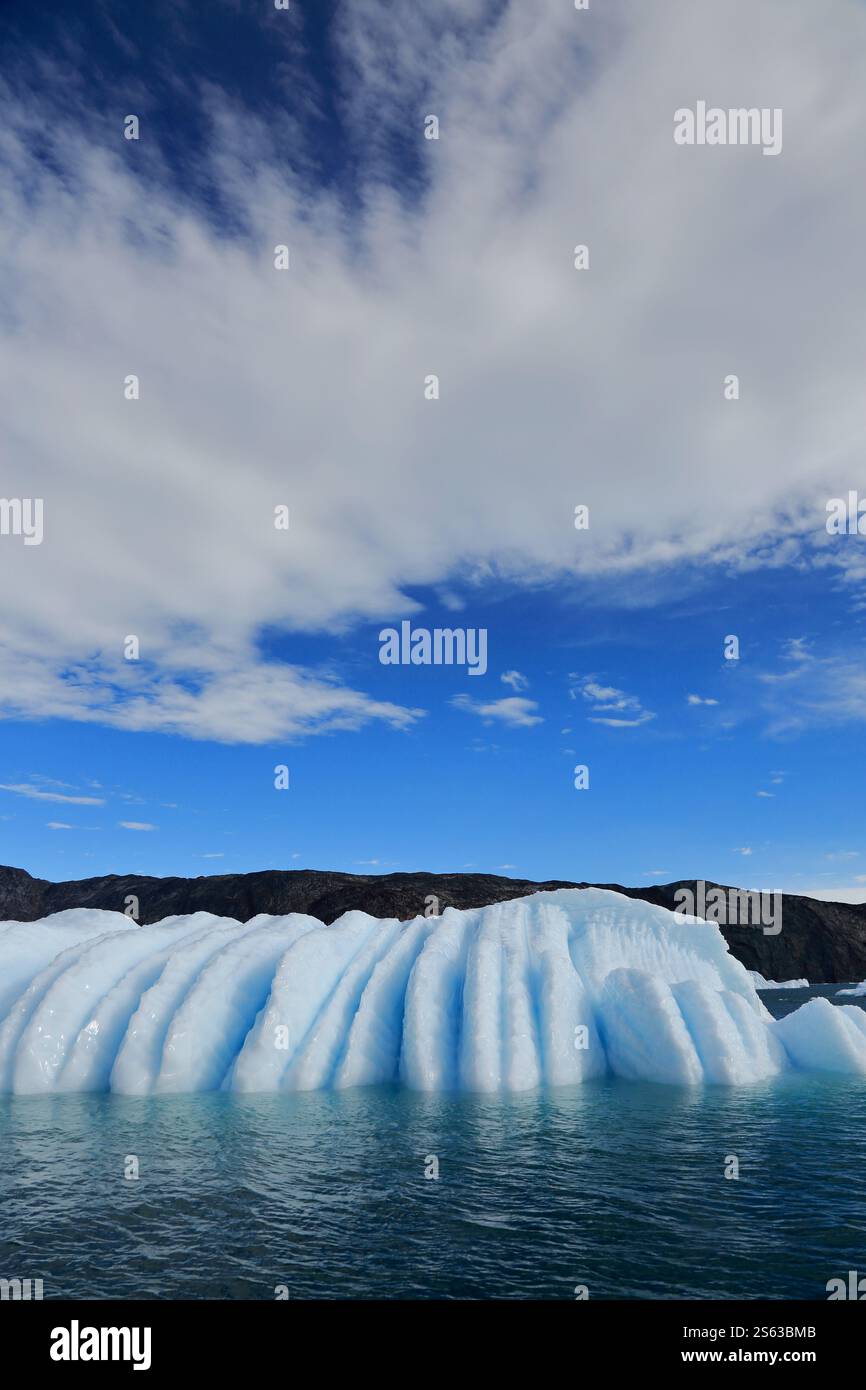 Floating iceberg near Store Glacier (Store Gletsscher) in Uummannaq ...