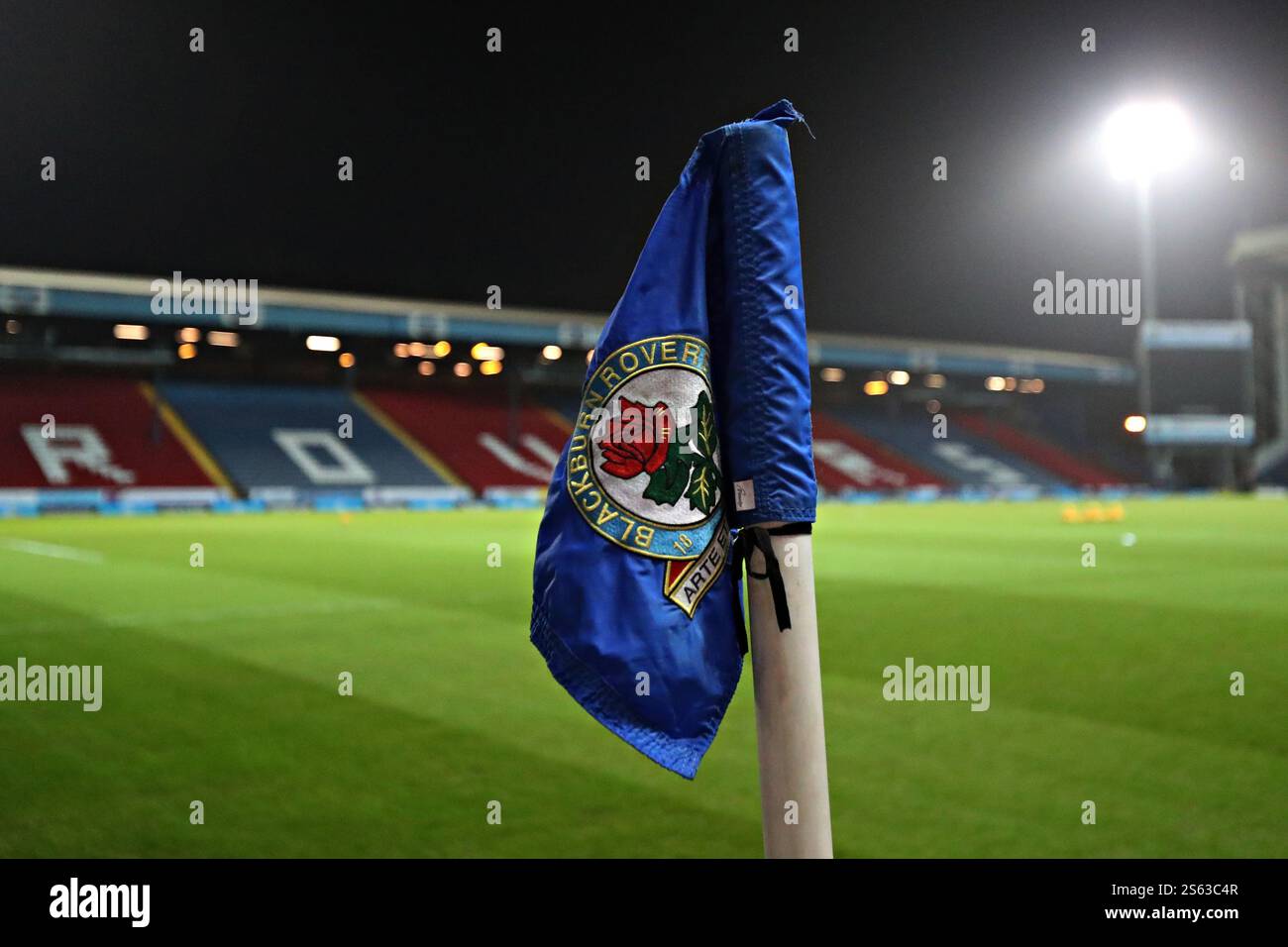 Blackburn, UK. 15th Jan, 2025. A corner flag at Ewood Park before ...
