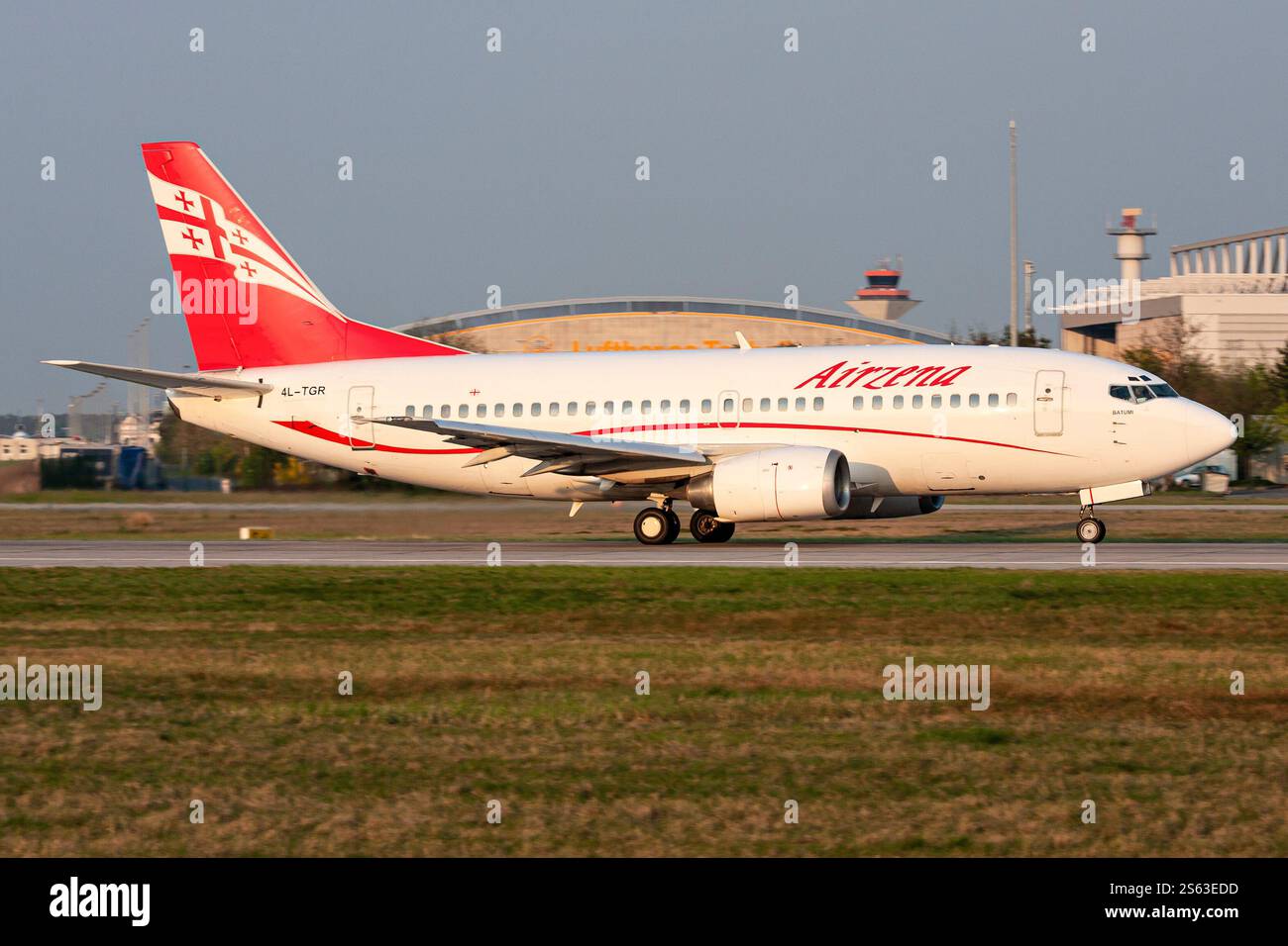 Airzena Georgian Airways Boeing 737-500 with registration 4L-TGR on ...