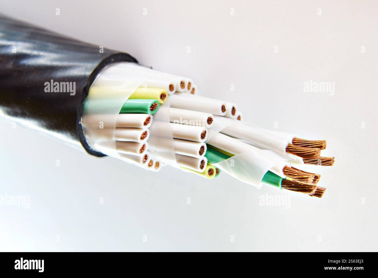 Electrical control cable for movable structures Stock Photo - Alamy