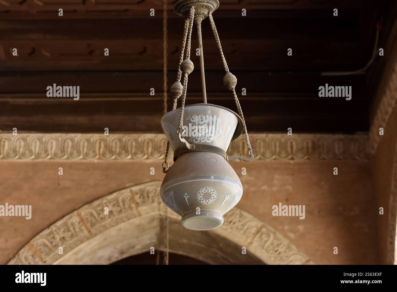 Oil Lamp in Ibn Tulun Mosque - Cairo, Egypt Stock Photo - Alamy