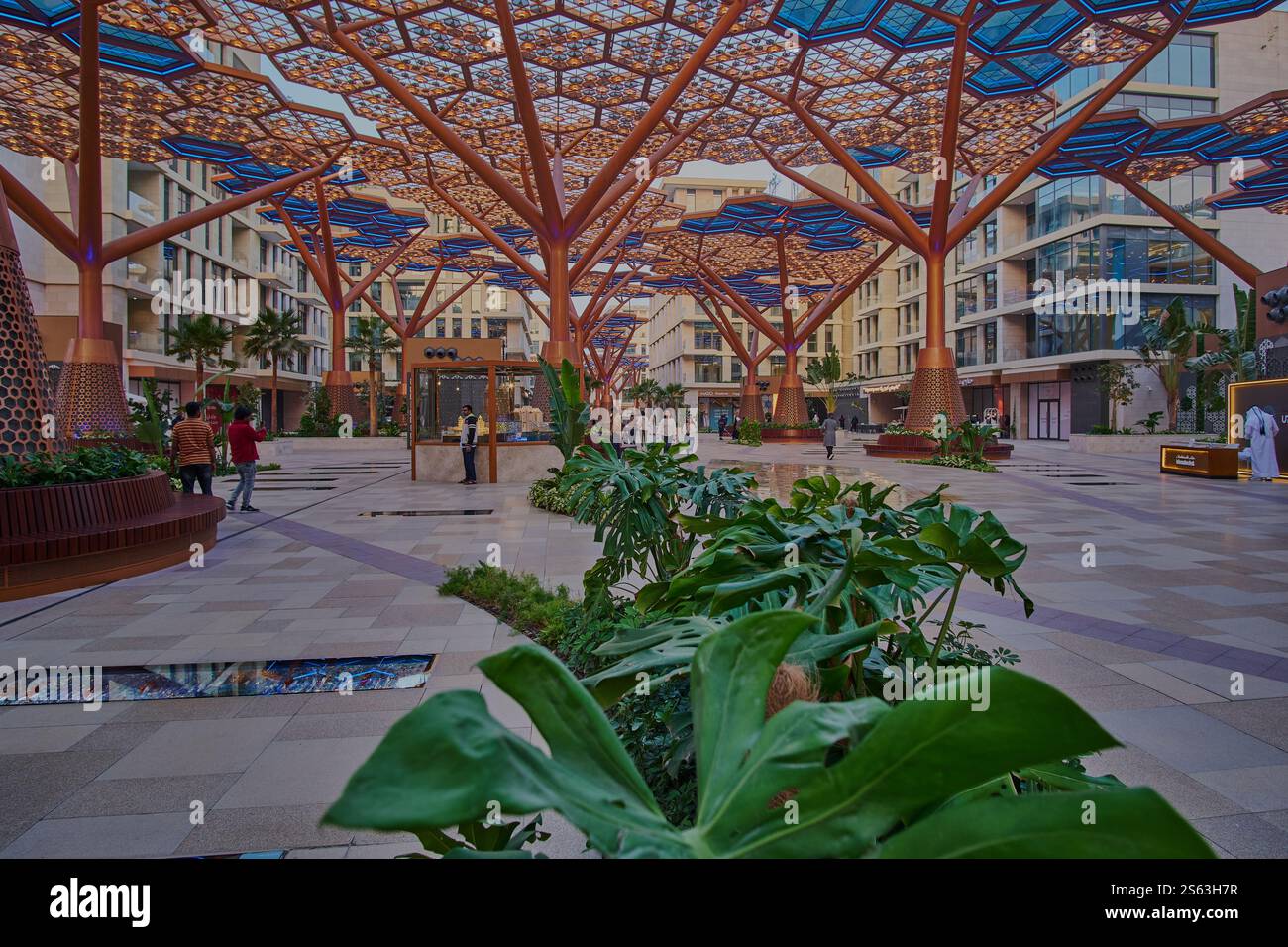 Crystal walkway in Gewan Island in the Peral. Qatar's longest ...