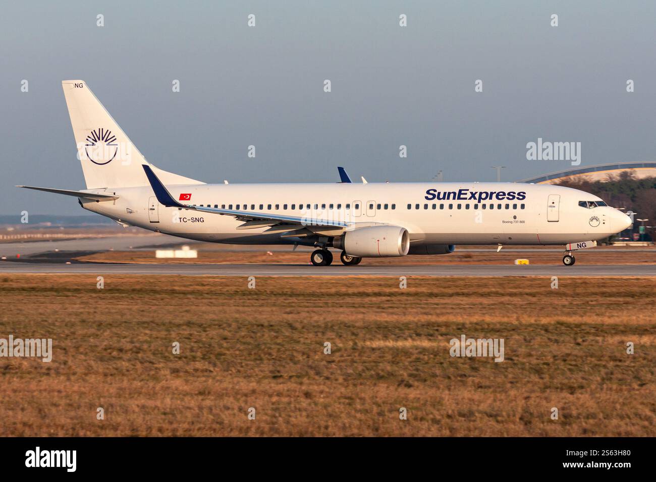 Turkish SunExpress Boeing 737-800 with registration TC-SNG on take off ...