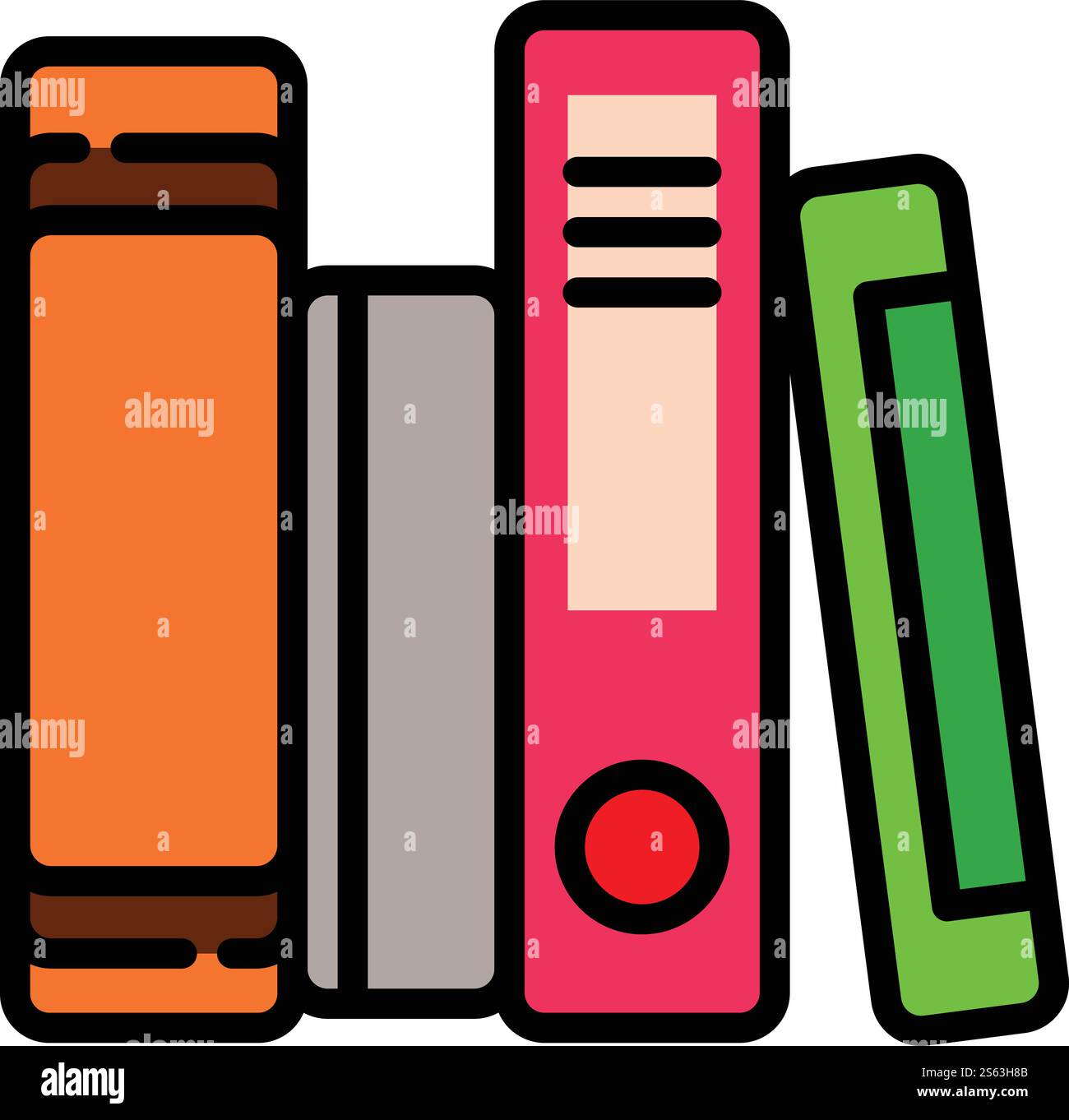 School folders icon. Outline school folders vector icon for web design ...