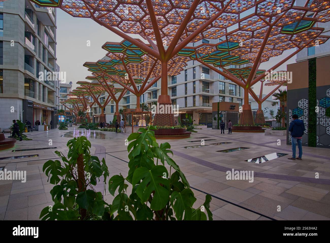 Crystal walkway in Gewan Island in the Peral. Qatar's longest ...