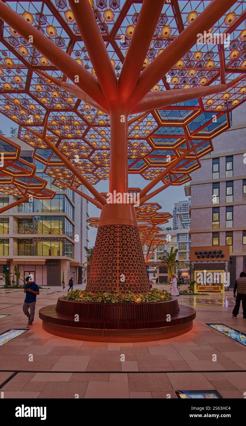 Crystal walkway in Gewan Island in the Peral. Qatar's longest ...