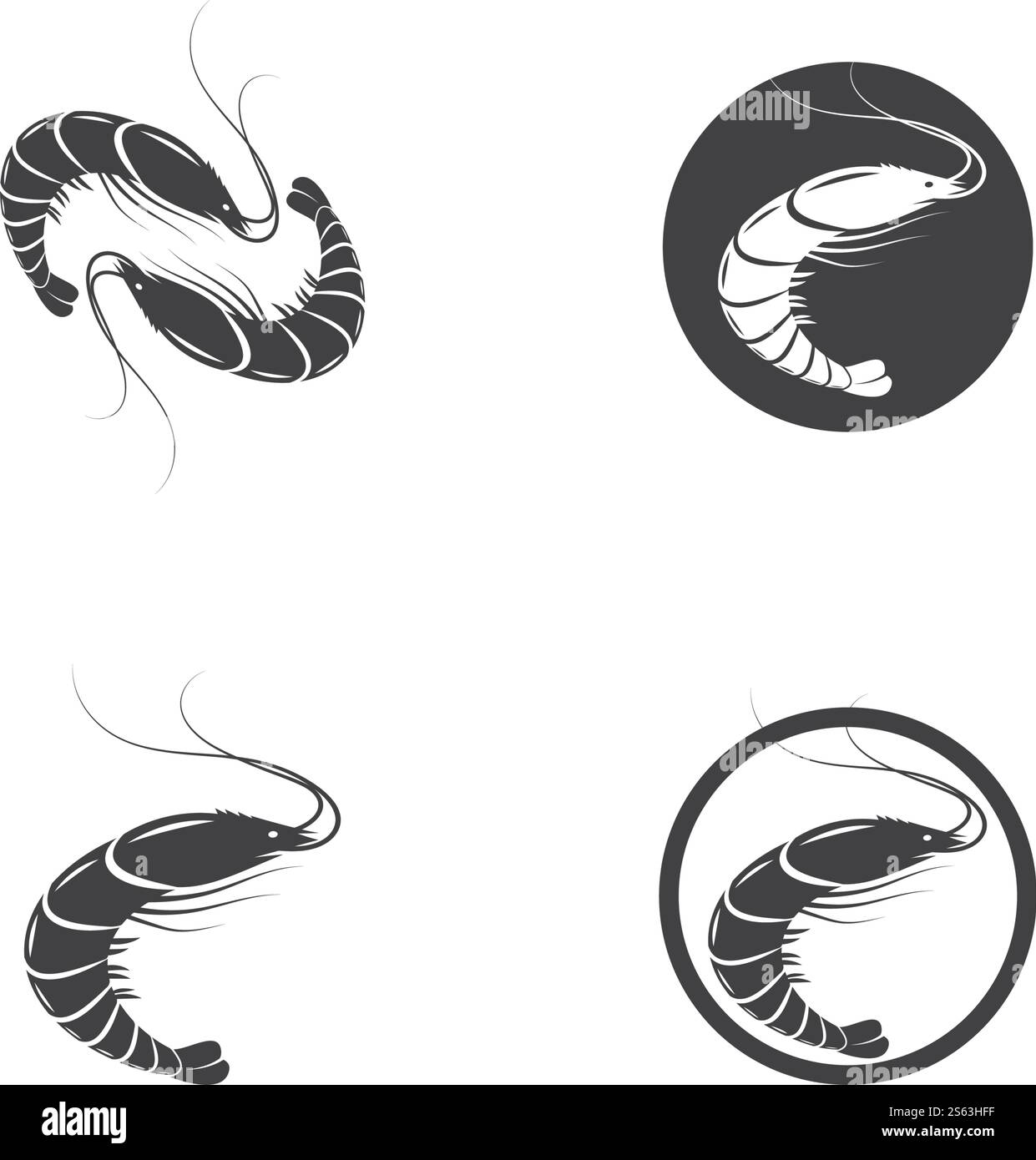 Shrimp illustration logo vector design Stock Vector Image & Art - Alamy