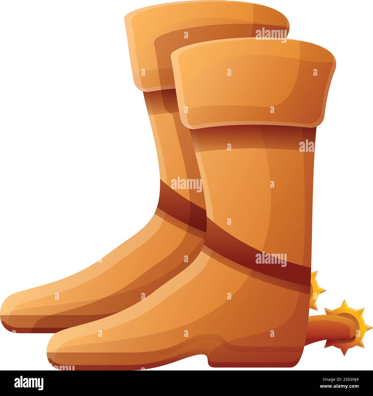 Cowboy boots icon. Cartoon of cowboy boots vector icon for web design ...
