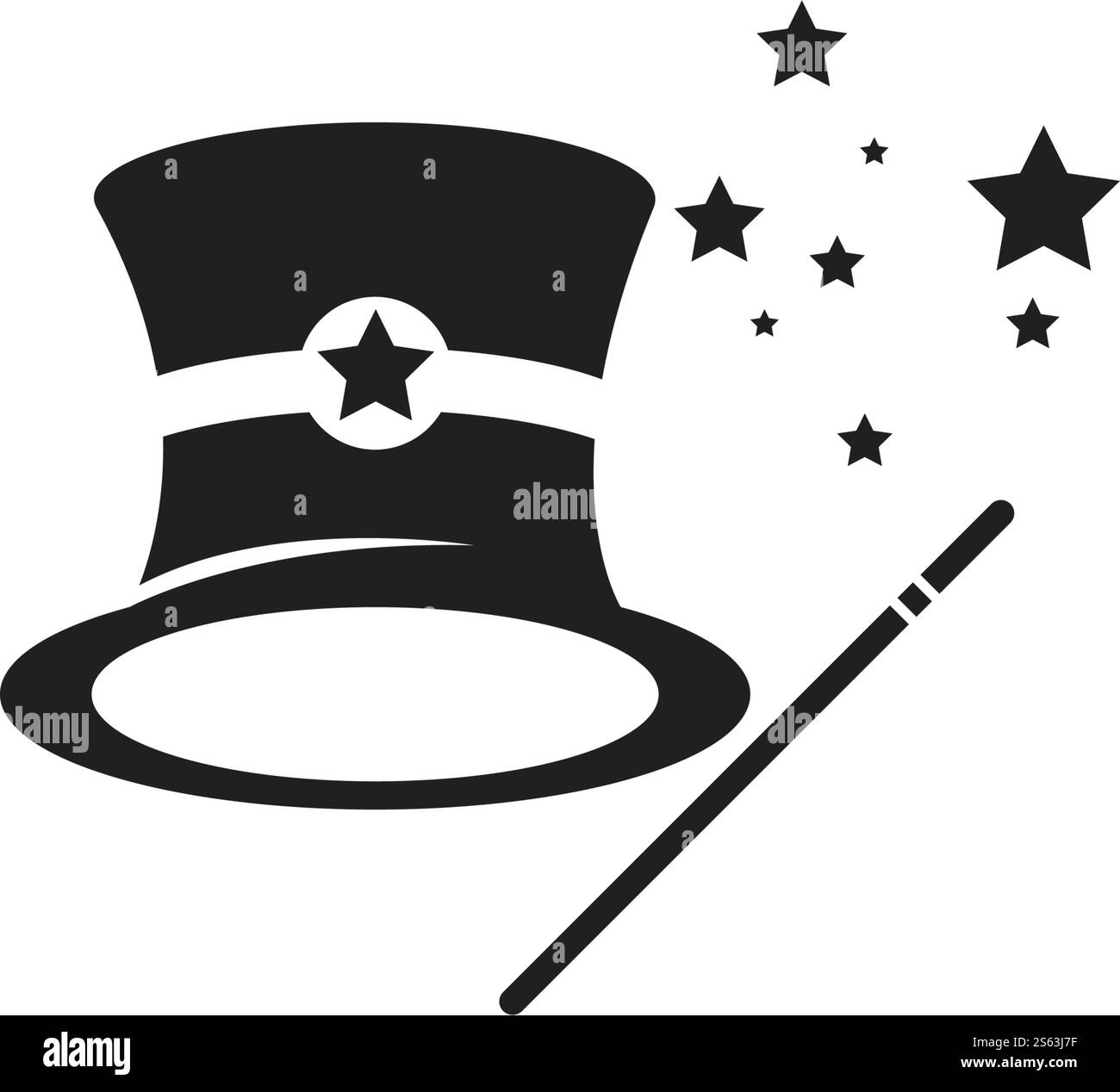 magic stick logo vector template Stock Vector Image & Art - Alamy