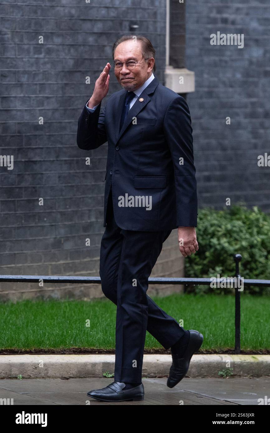 London, England, UK. 15th Jan, 2025. Malaysian Prime Minister ANWAR ...