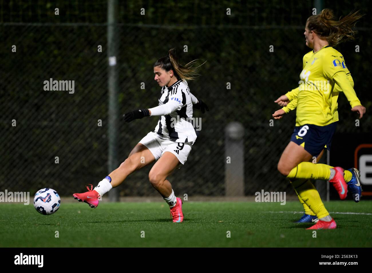 Formello, Italy. 15th Jan, 2025. Sofia Cantore of Juventus FC scores ...