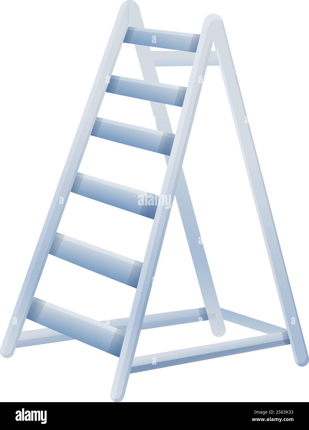 Stairway ladder icon. Cartoon of stairway ladder vector icon for web ...
