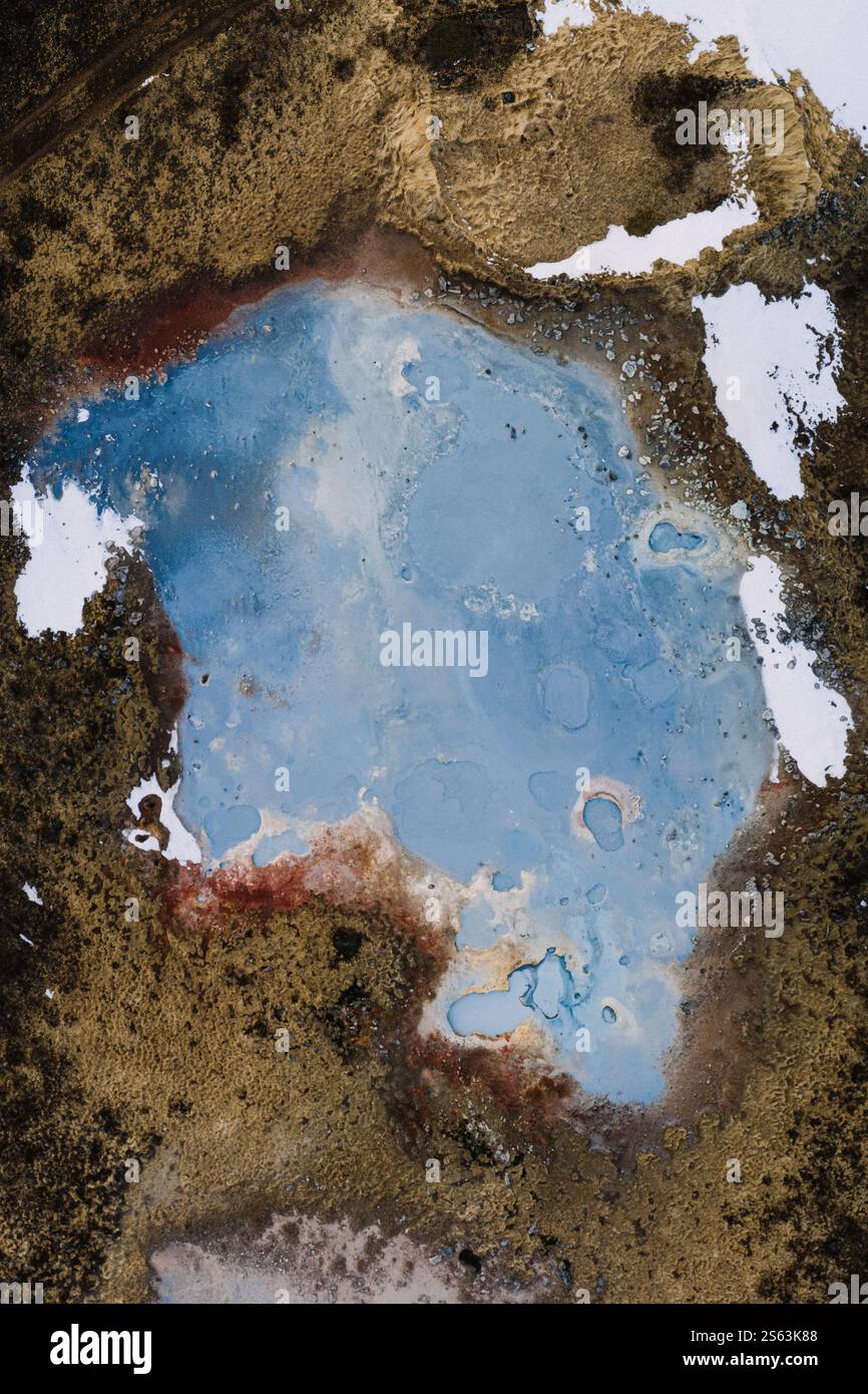 Geothermal landscape at Seltún, Reykjanes Peninsula, Iceland ...