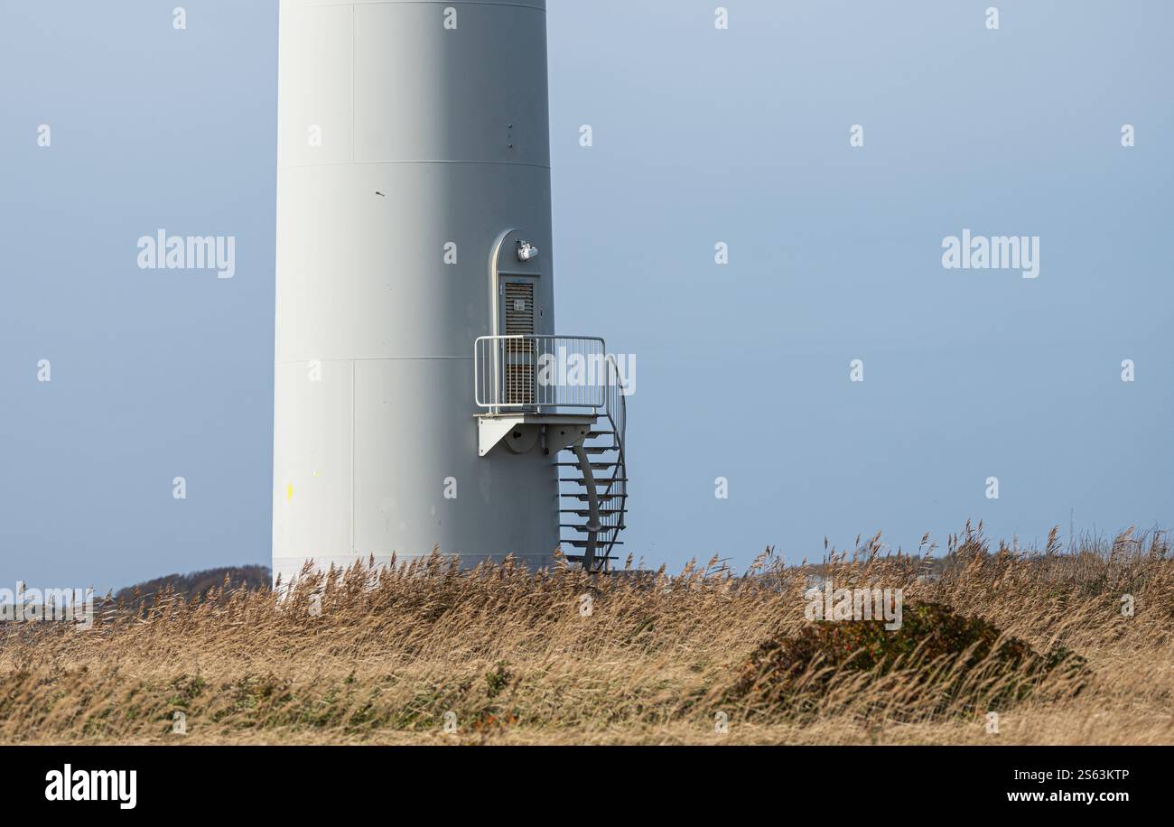 Base of a wind power turbine Stock Photo - Alamy