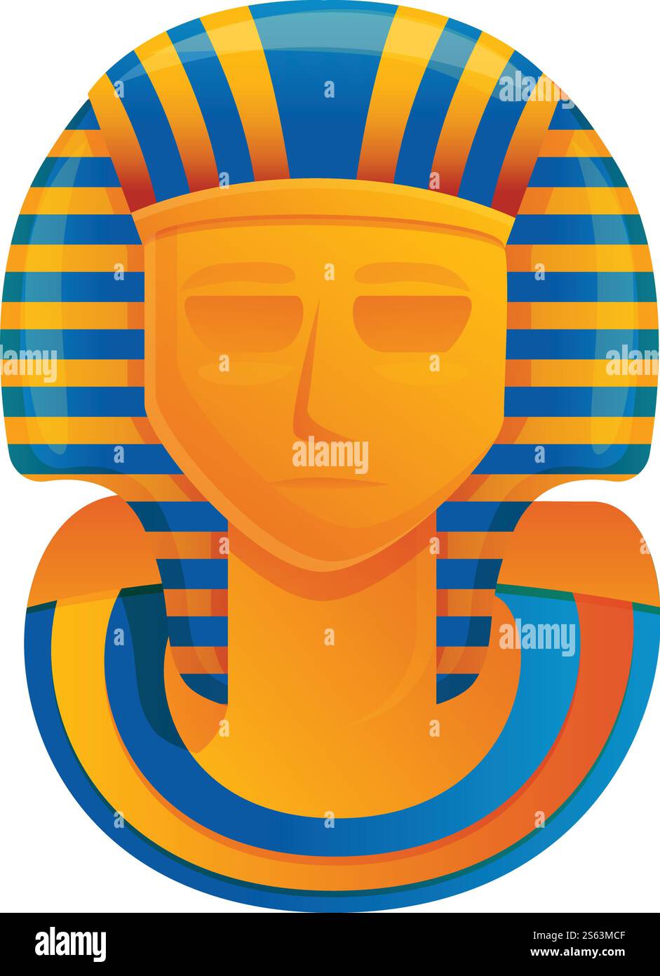 Pharaoh monument icon. Cartoon of pharaoh monument vector icon for web ...