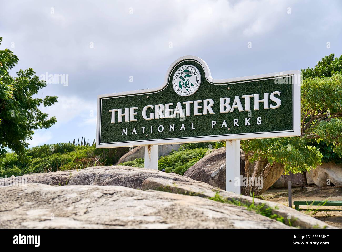 The Baths, Virgin Gorda, Caribbean - December 31, 2024: Sign of The ...