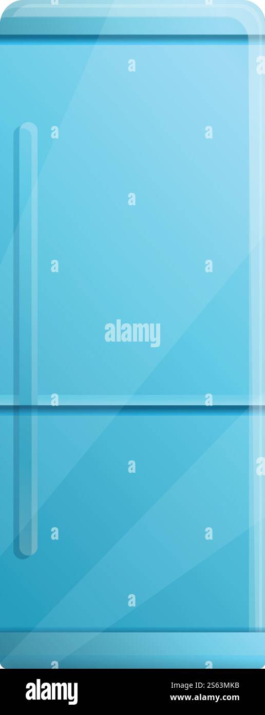 High fridge icon. Cartoon of high fridge vector icon for web design ...