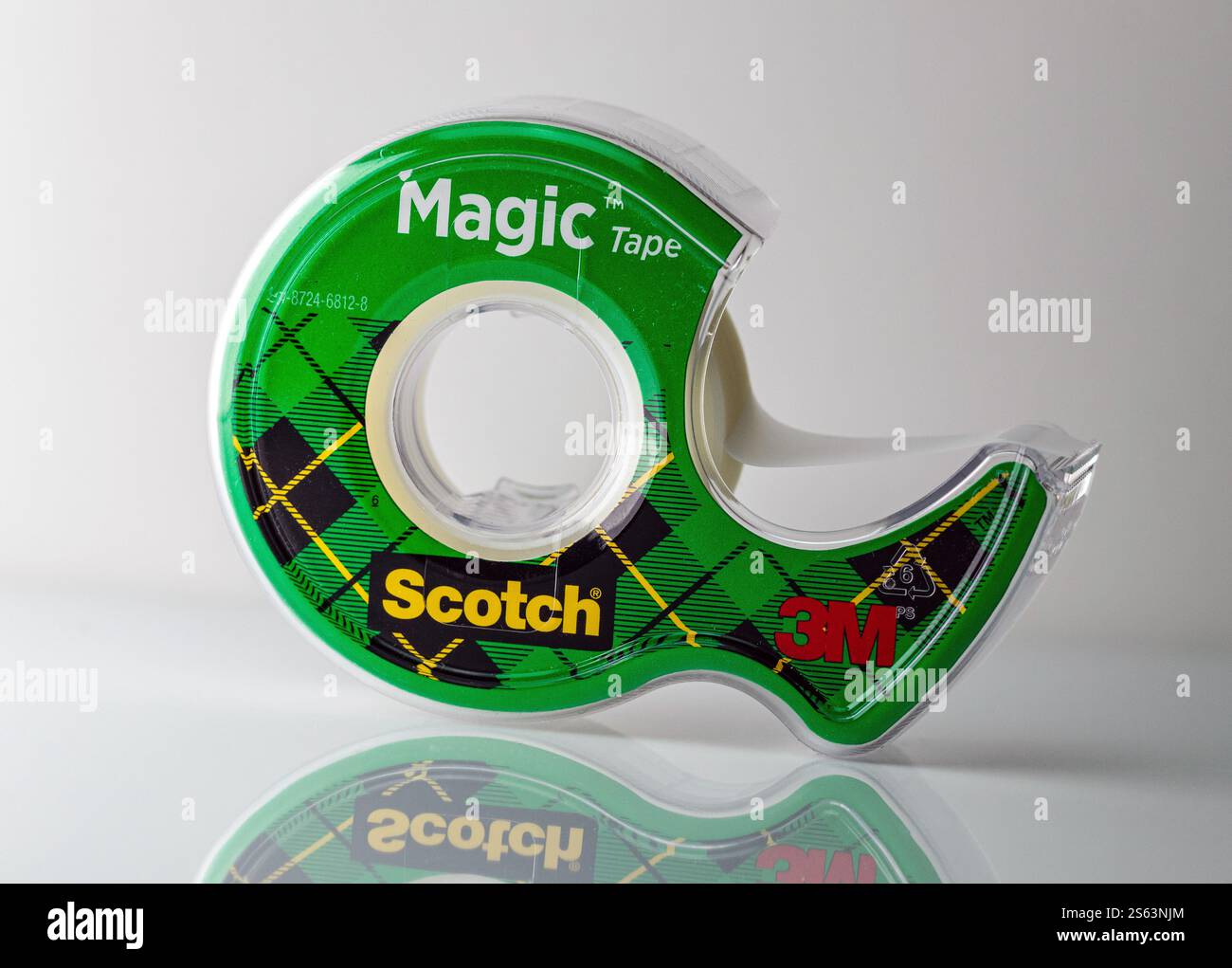 Scotch Magic Tape Roll on white background Stock Photo - Alamy