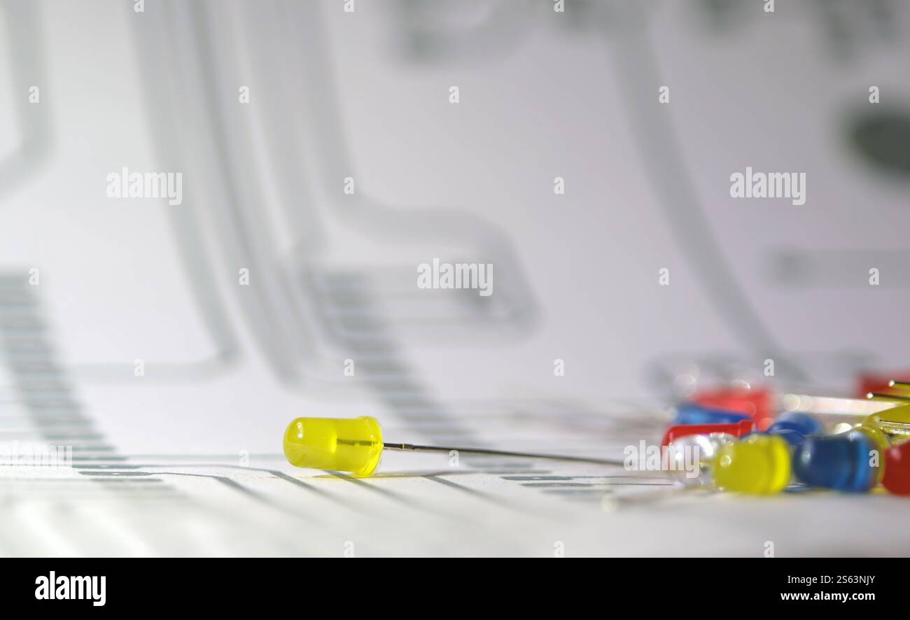 Light Emitting Diode (led) on the electronic circuit diagram ...