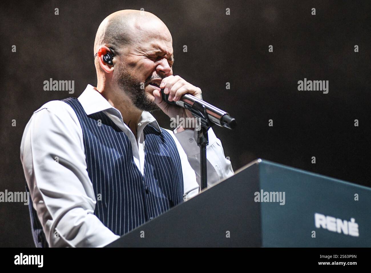 Puerto Rican singer and rapper Residente (René Pérez, former Calle 13 ...