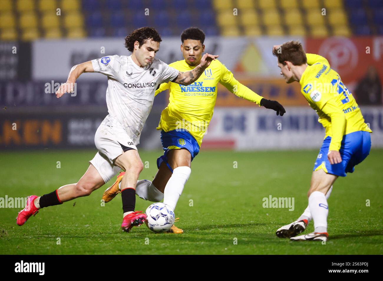 Waalwijk, Netherlands. 15th Jan, 2025. WAALWIJK, NETHERLANDS - JANUARY 15: Miguel Rodriguez of ...