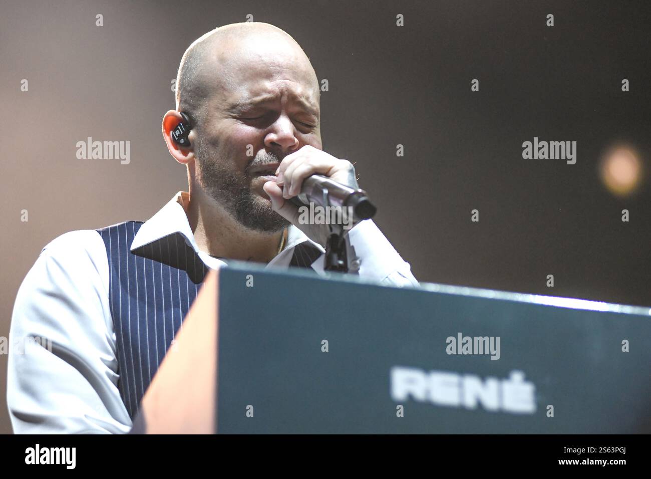 Puerto Rican singer and rapper Residente (René Pérez, former Calle 13 ...