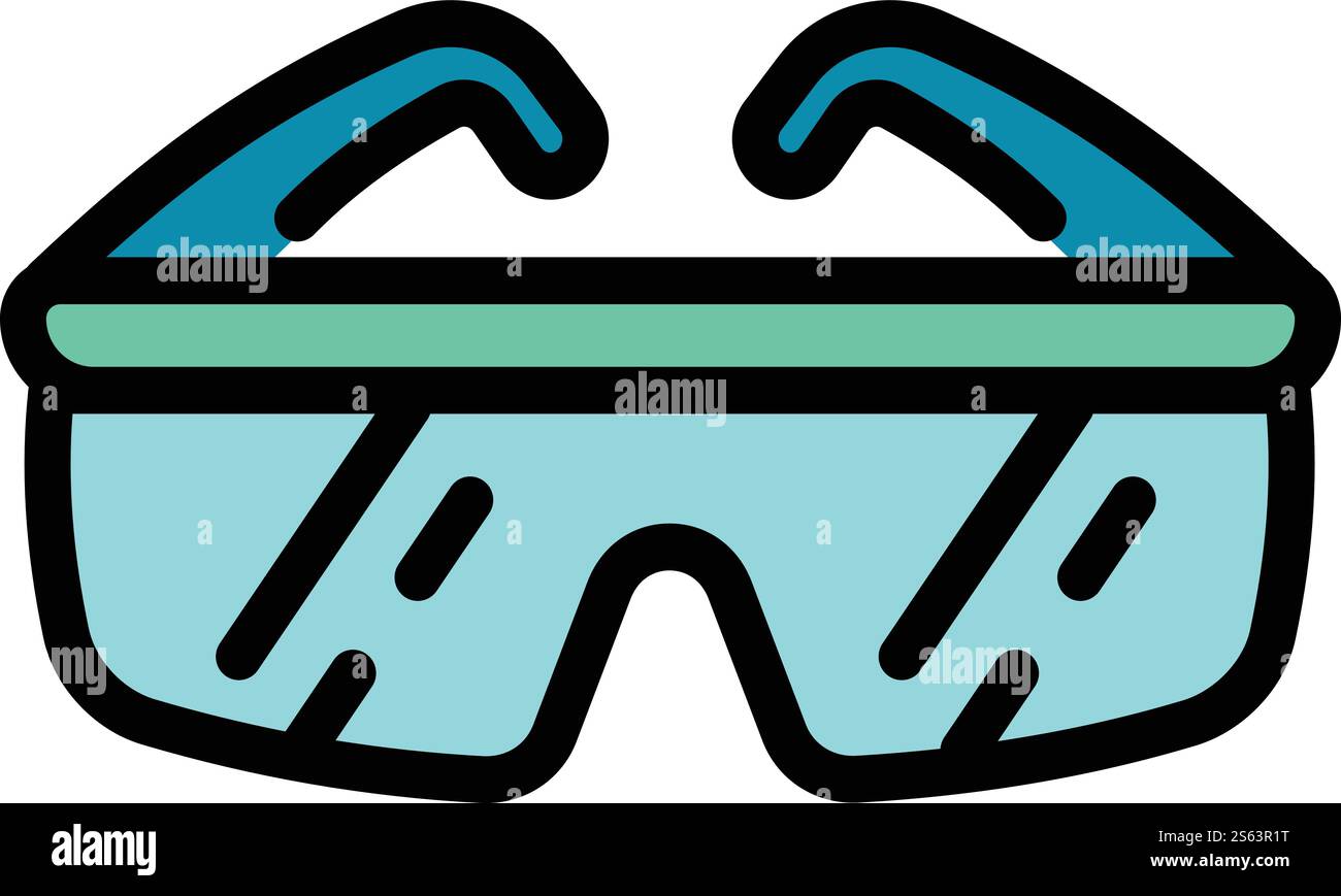 Work goggles icon. Outline work goggles vector icon for web design ...