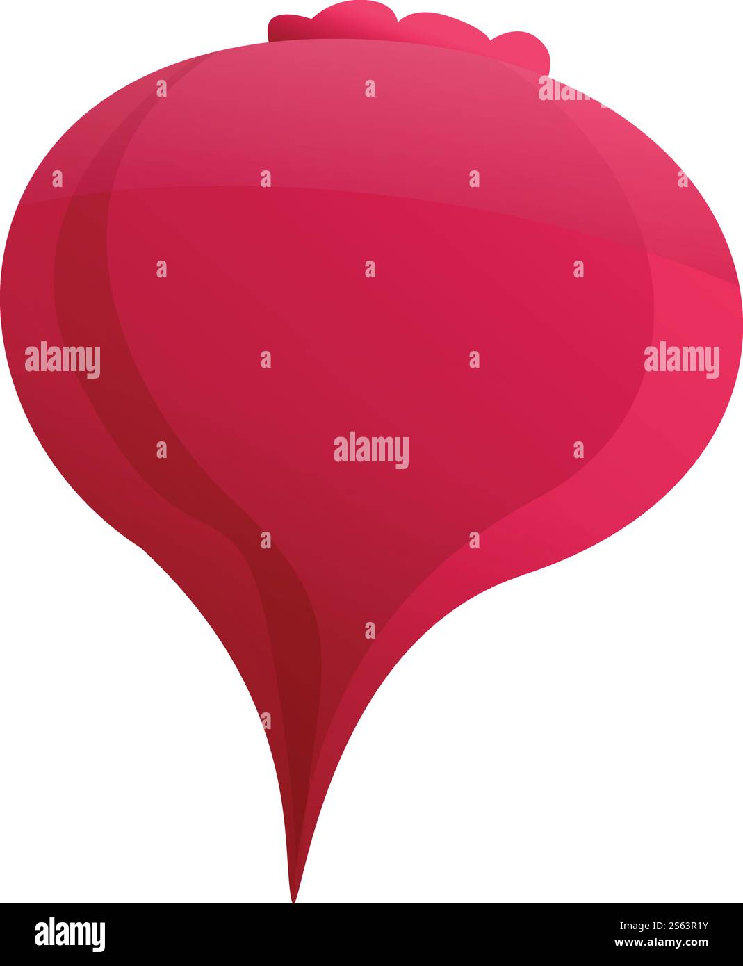 Beet icon. Cartoon of beet vector icon for web design isolated on white ...