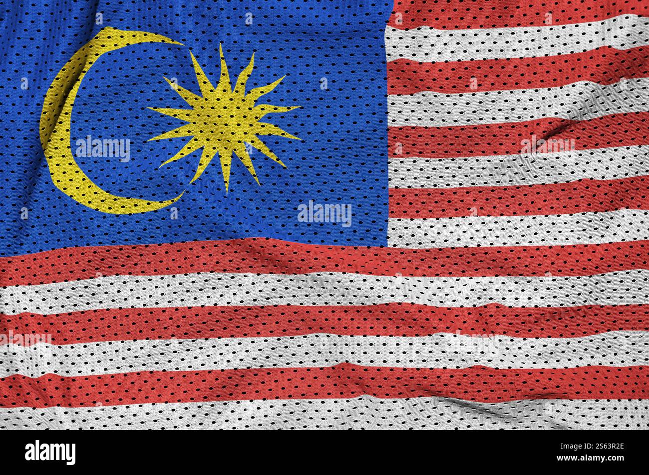 Flag malaysia cloth texture hi-res stock photography and images - Alamy