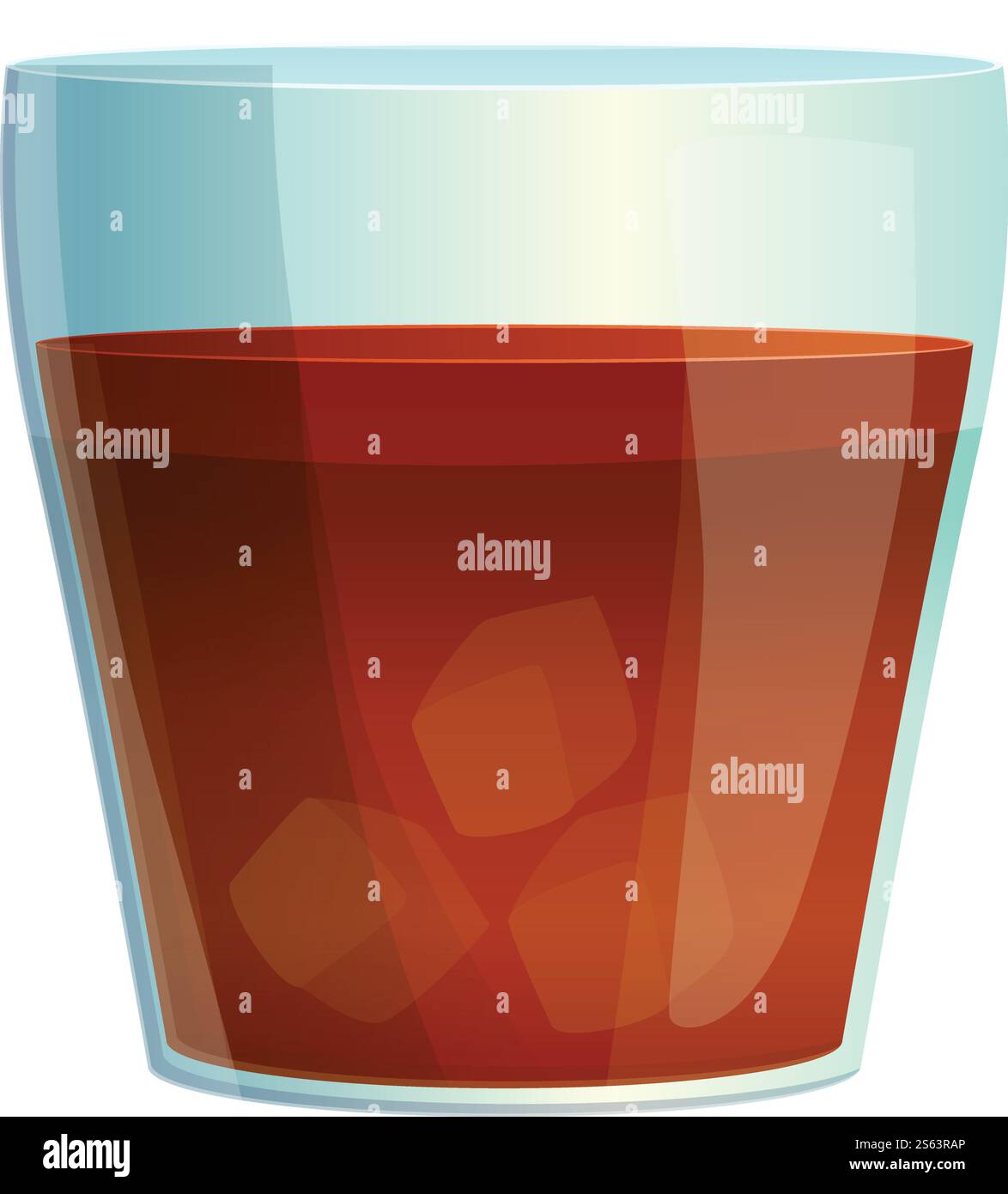 Whiskey cocktail icon. Cartoon of whiskey cocktail vector icon for web ...