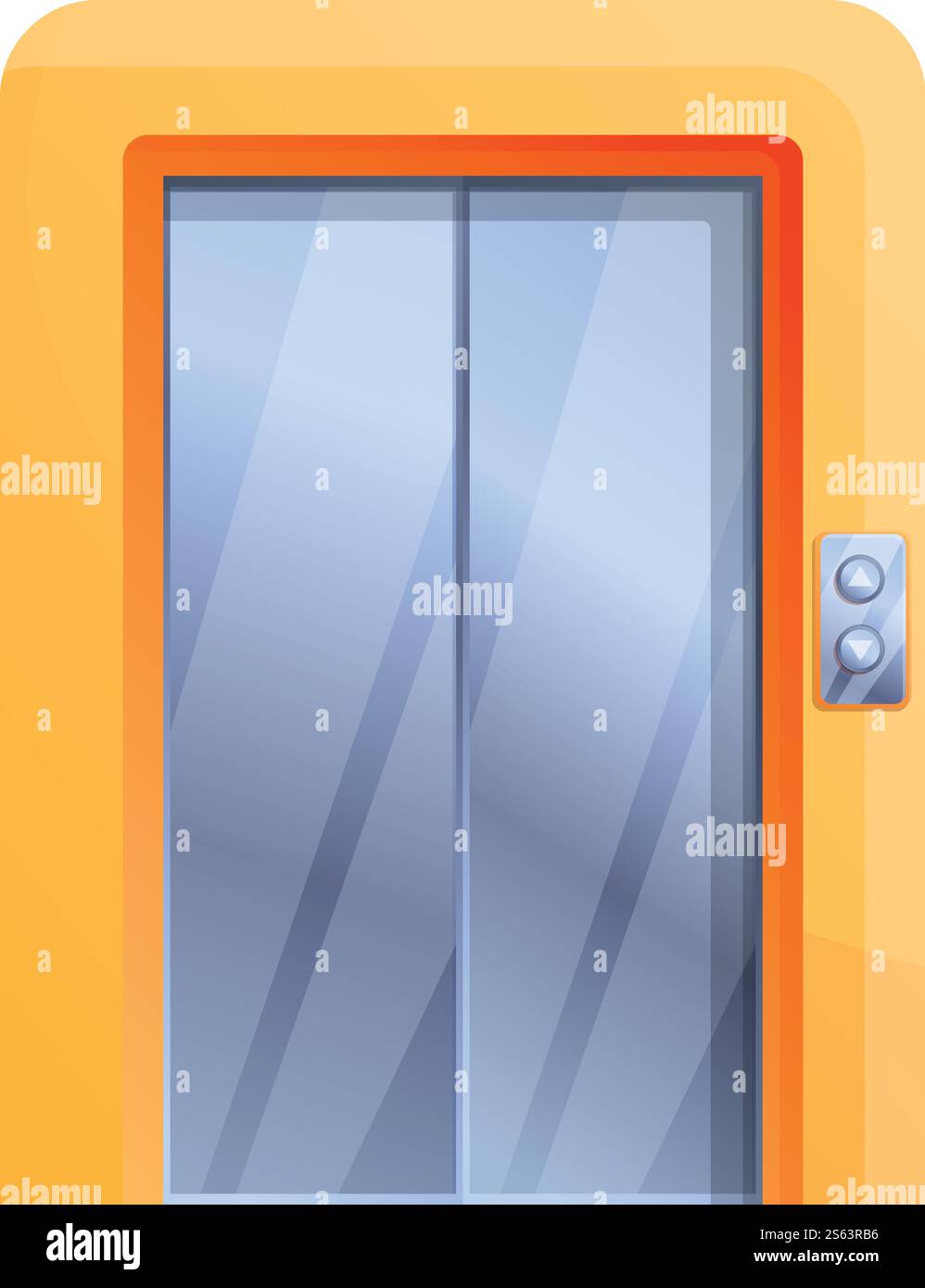 Apartment elevator icon. Cartoon of apartment elevator vector icon for ...