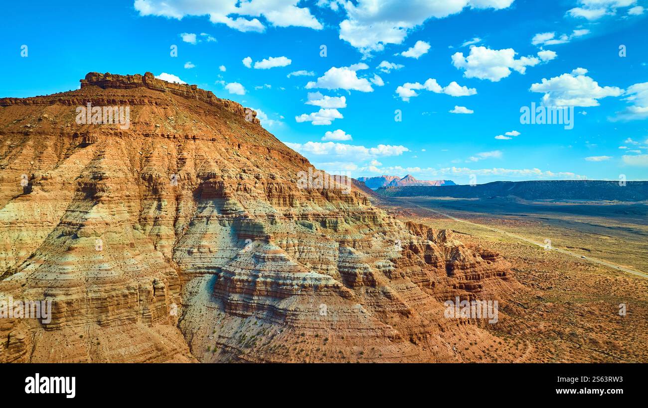 Aerial of Gooseberry Mesa in Utah Desert Landscape Stock Photo - Alamy