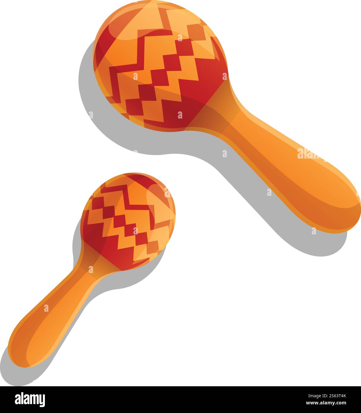 Maracas icon. Cartoon of maracas vector icon for web design isolated on ...