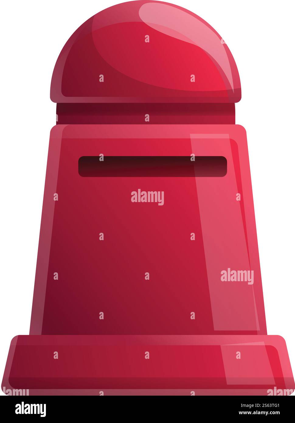 Street pillar mailbox icon. Cartoon of street pillar mailbox vector ...