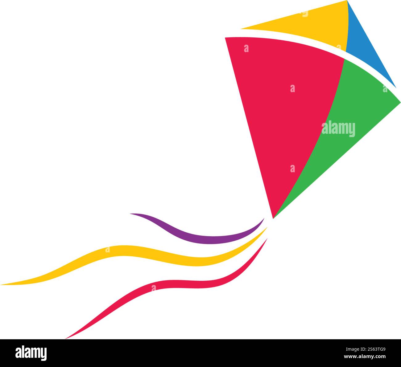 Kite illustration logo vector design Stock Vector Image & Art - Alamy